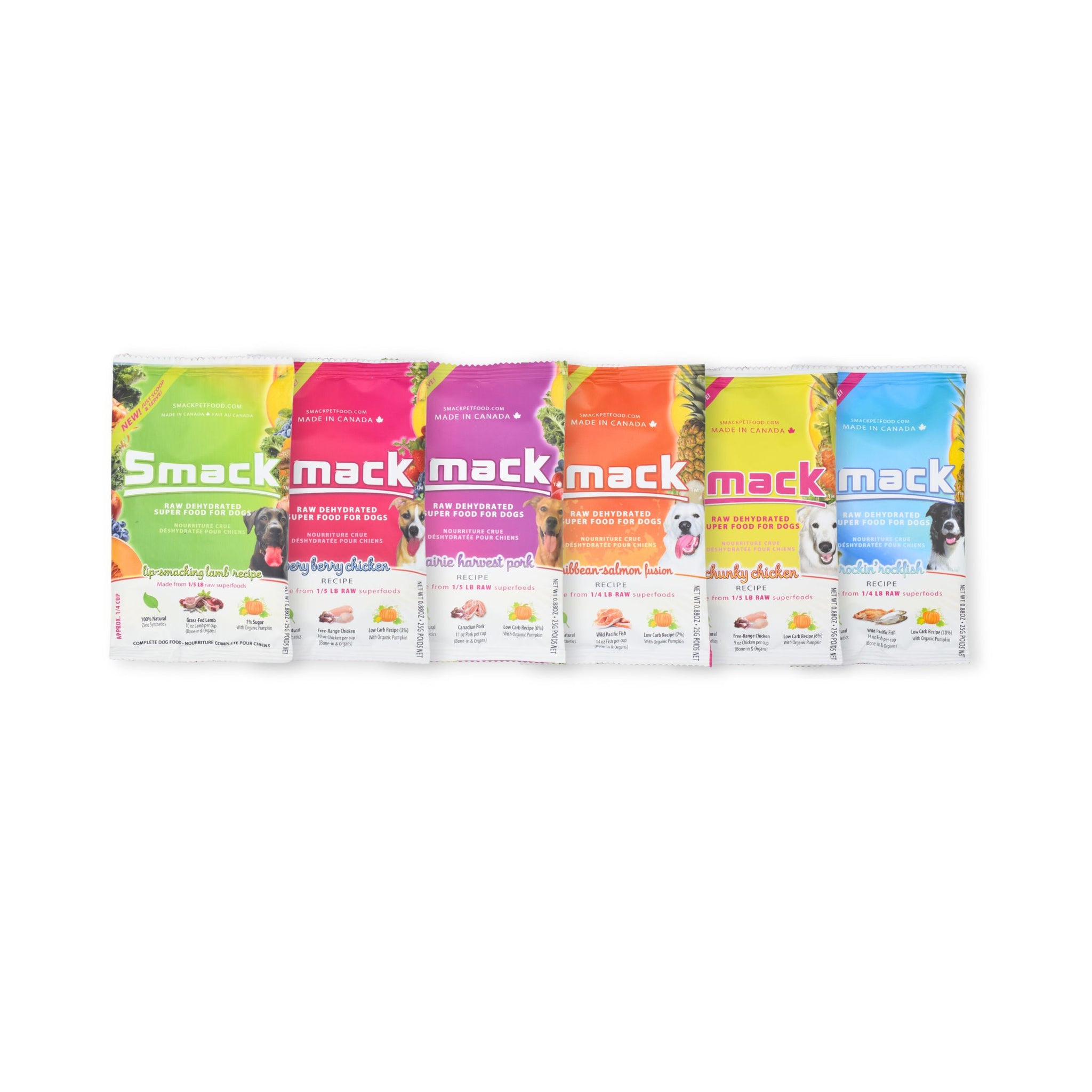Sample Variety Pack for Dogs – Smack Pet Food