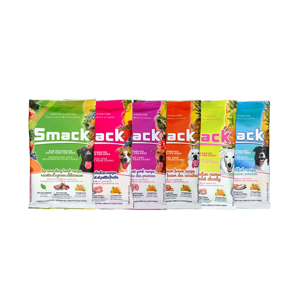 Sample Variety Pack for Dogs – Smack Pet Food