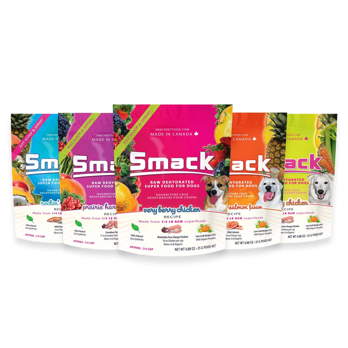 Sample Variety Pack for Dogs – Smack Pet Food