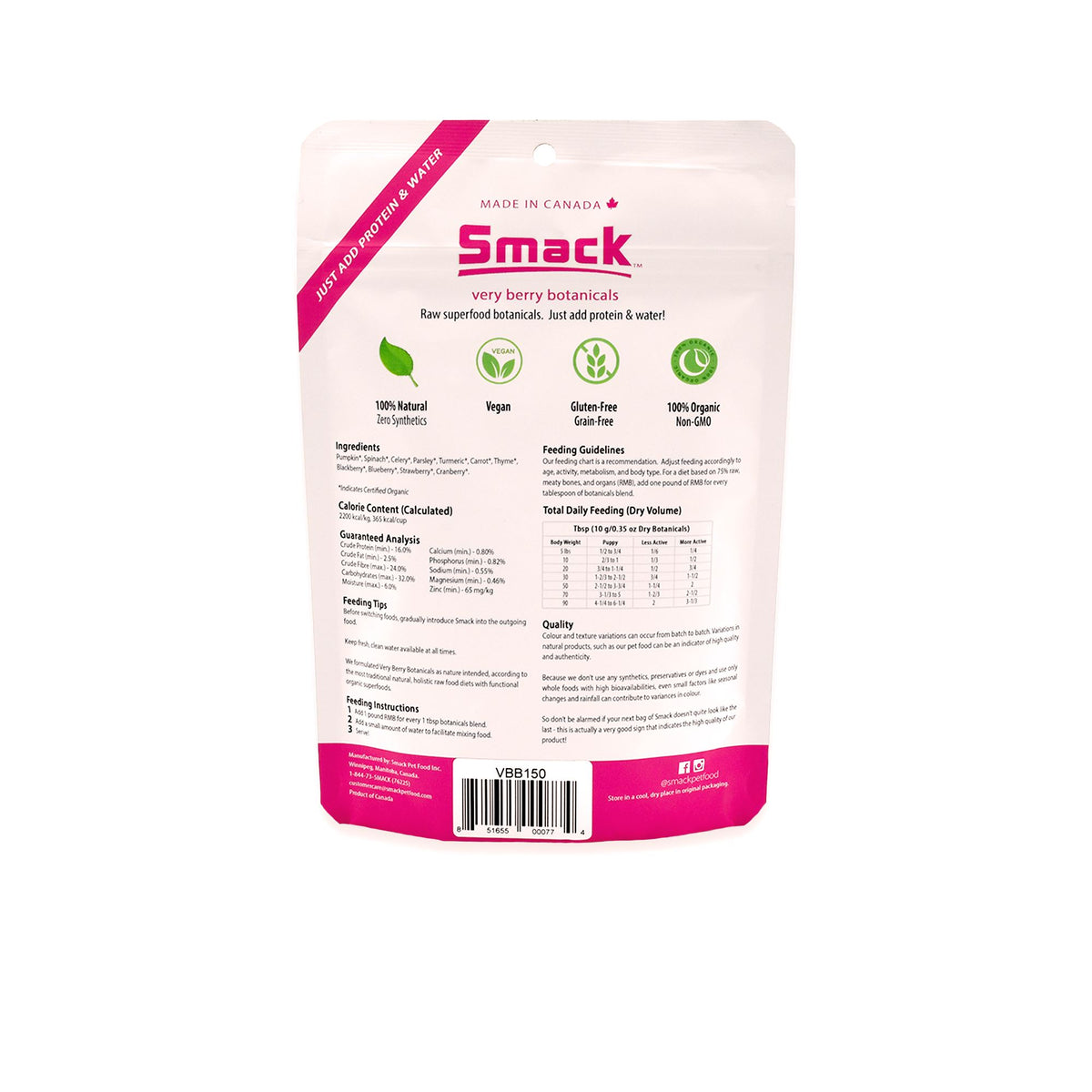 Very Berry Botanicals (DOG) – Smack Pet Food
